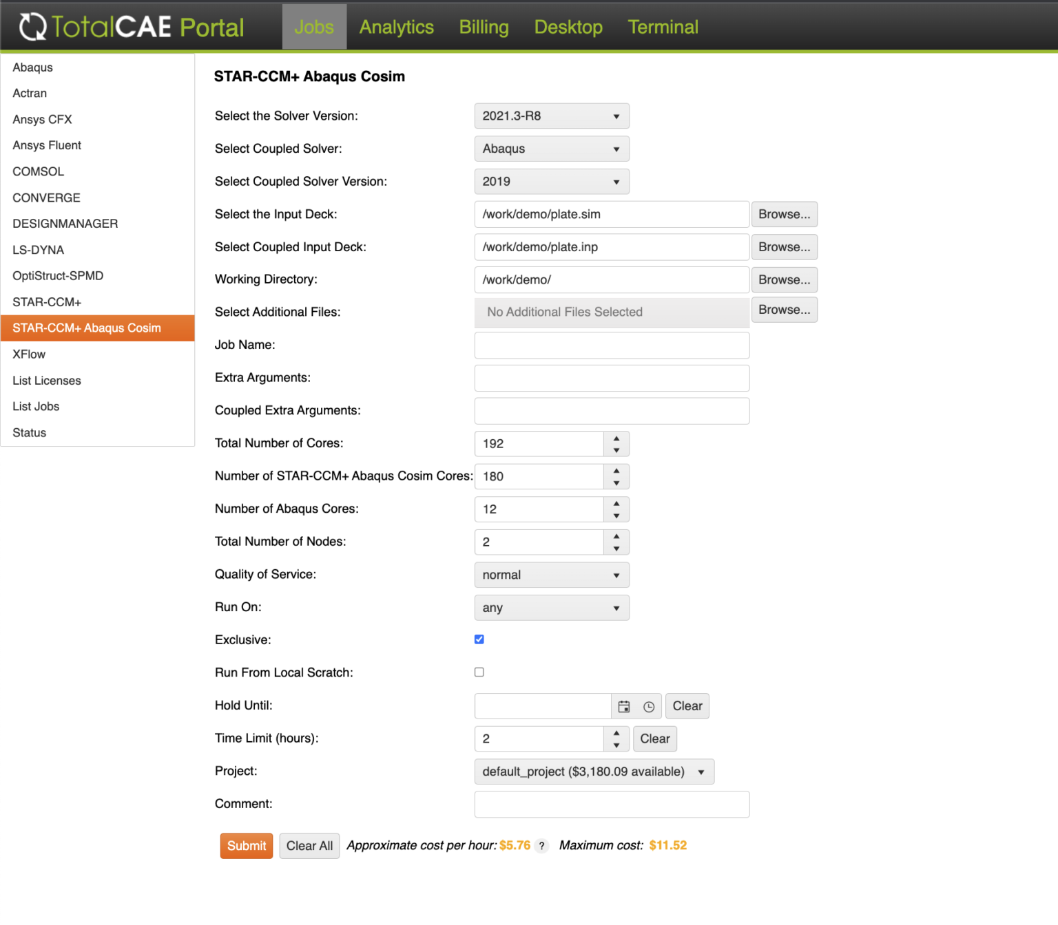 Abaqus Co-Simulation with CFD on TotalCAE - TotalCAE